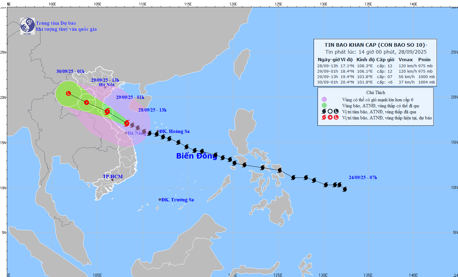 Bão số 10 còn cách TP. Huế khoảng 90km, tỉnh Quảng Trị khoảng 165km - Báo điện tử Báo và phát ...